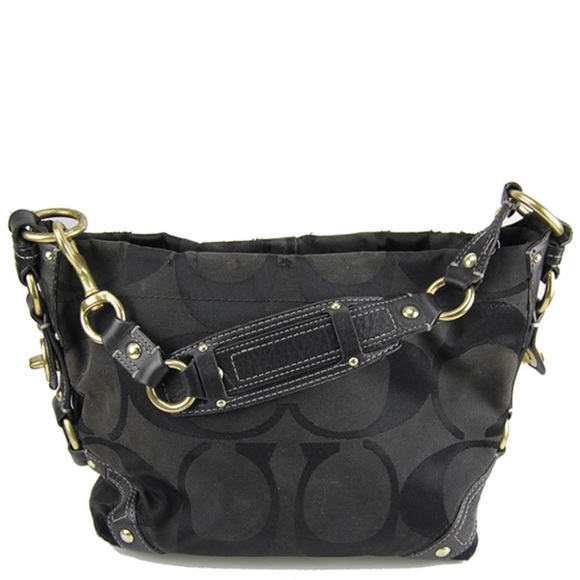 Coach | Bags | Coach Carly Bag Black Leather Jacquard | Poshmark